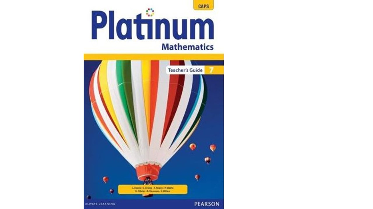 Platinum Mathematics Grade 7 TG 9780636145733 Strive Stationers