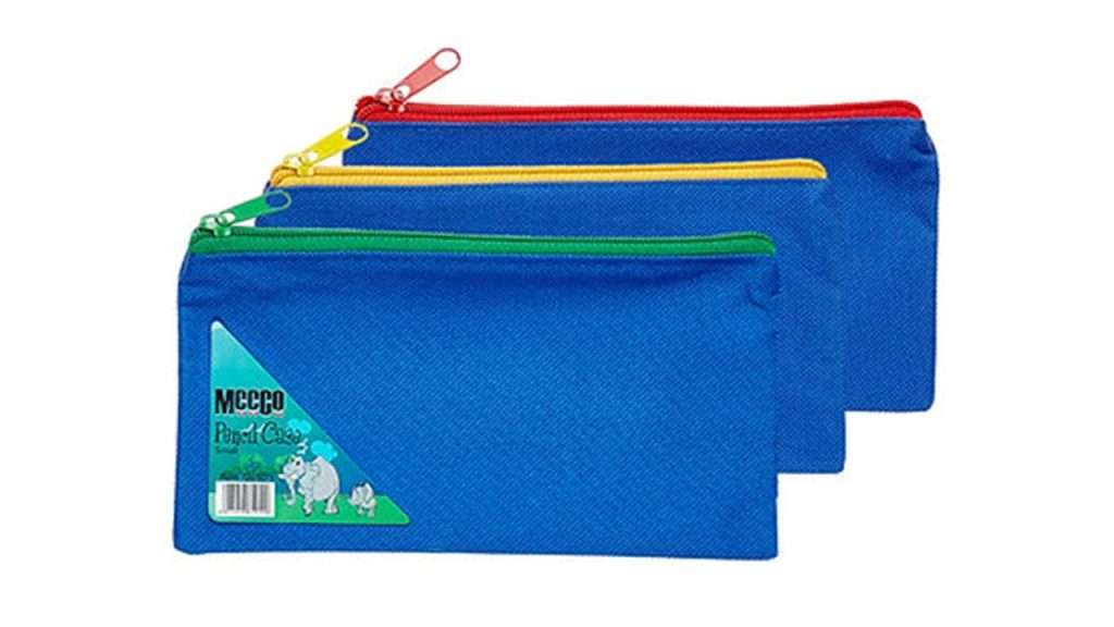 92* Meeco Nylon Pencil Bag Small 22cm Assorted Colours – Strive Stationers